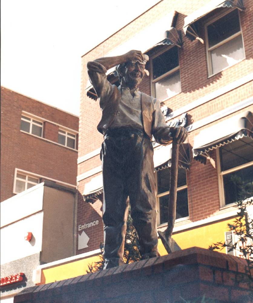 Gardener Tending His Flowers / Shopper and Child (Middlesbrough, Graham ...