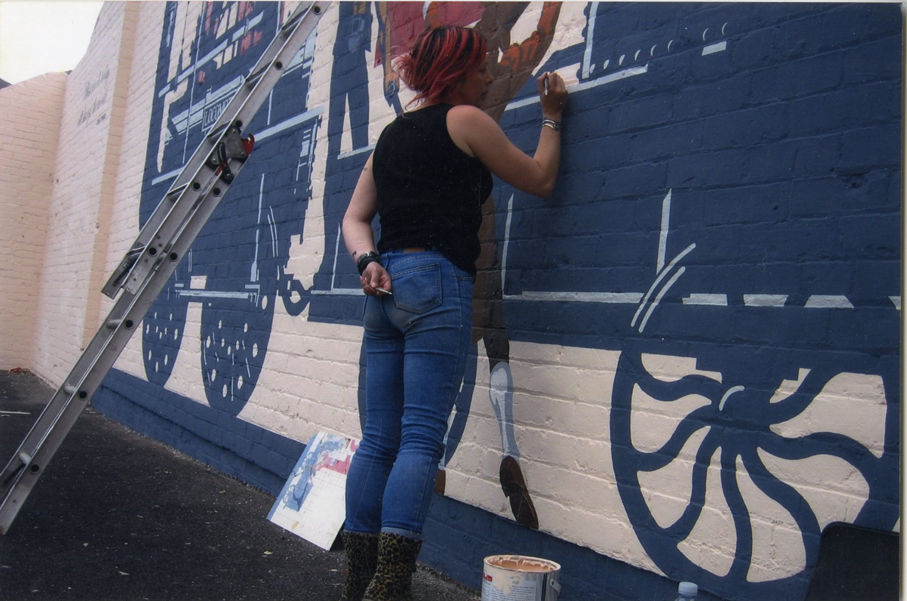 Locomotion No. 1 Mural (Stockton-on-Tees, Zak Newton w/ Allison Bentley ...