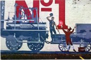 Locomotion No 1 Mural Stockton on Tees Zak Newton W Allison Bentley