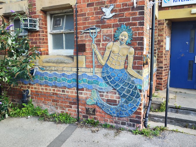 The Skinningrove Merman Mosaic (Skinningrove, Glynis Johnson & Pupils ...